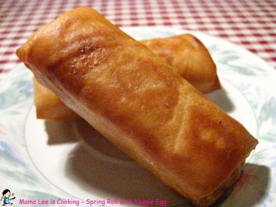 Spring Roll with Veggie and Egg – Mama Lee is Cooking （咱家小饭桌）