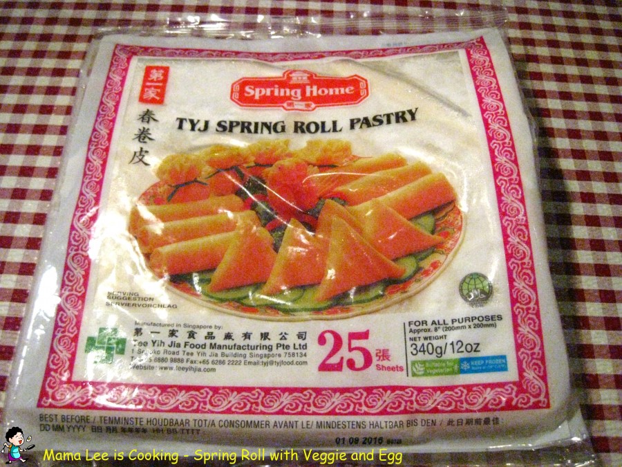 Spring Roll with Veggie and Egg – Mama Lee is Cooking （咱家小饭桌）
