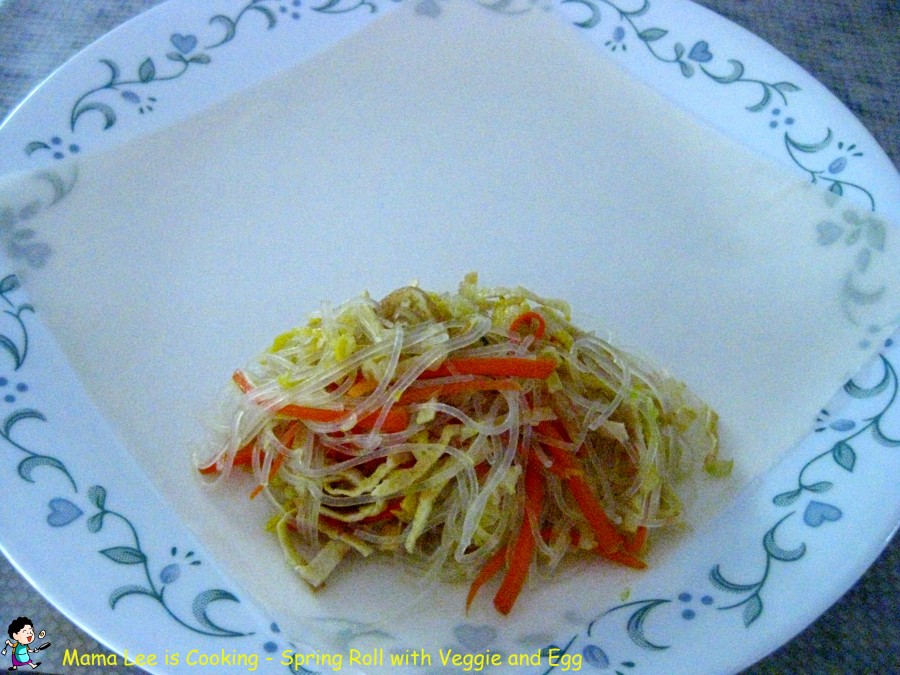 Spring Roll with Veggie and Egg – Mama Lee is Cooking （咱家小饭桌）