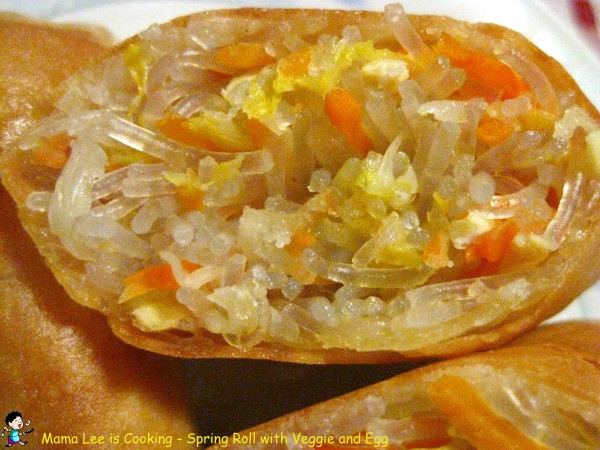 Spring Roll with Veggie and Egg – Mama Lee is Cooking （咱家小饭桌）